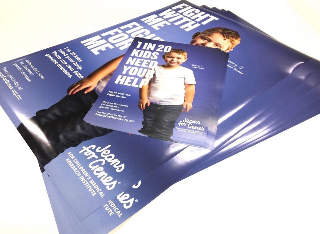 Jeans for Genes Posters | Gowans & Son Printers