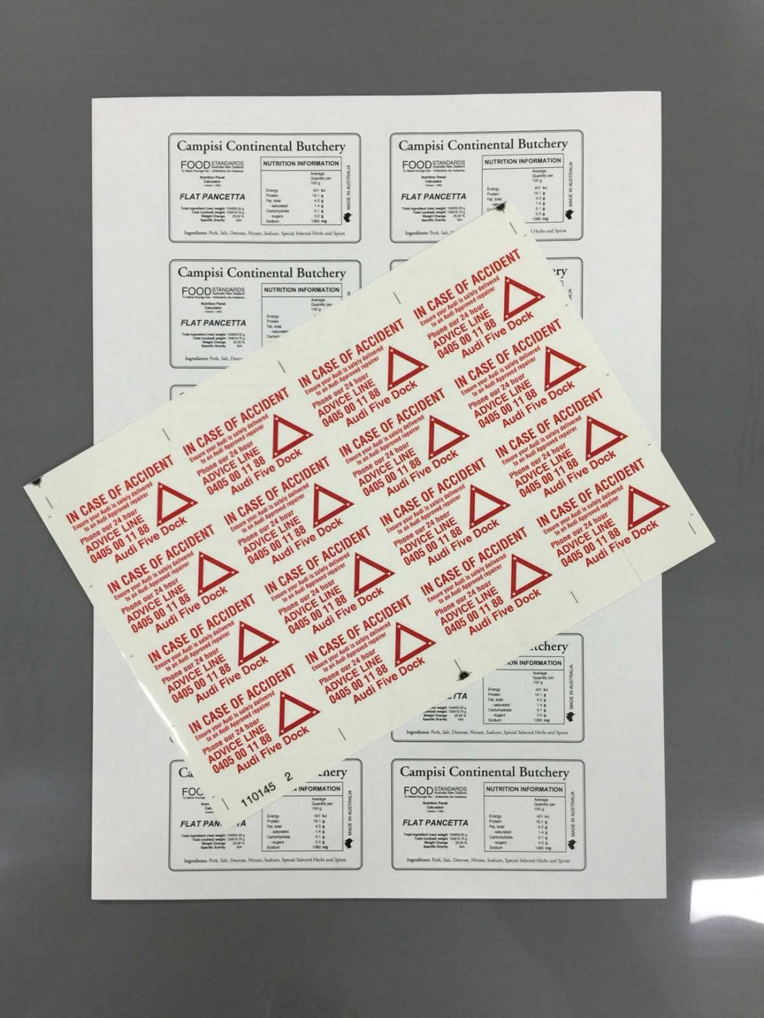 Info Stickers | Gowans & Son Printers