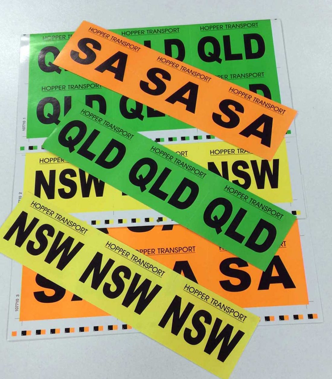 Fluorescent Stickers | Gowans & Son Printers
