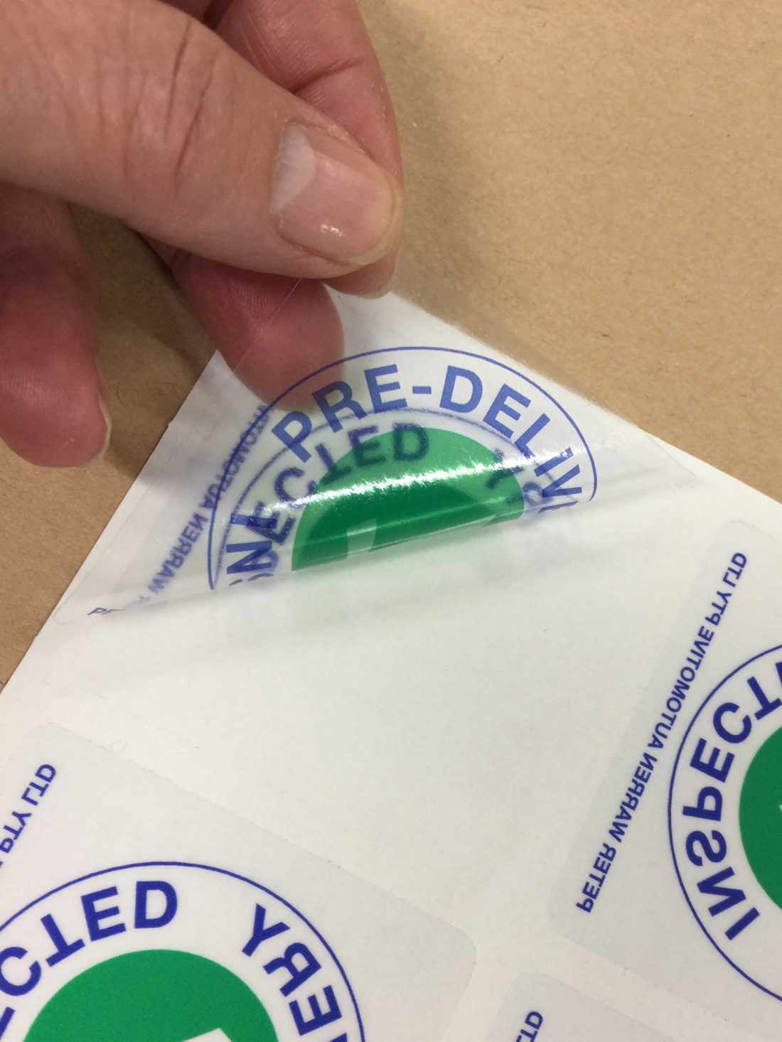 Transparent Vinyl Stickers and Decals | Gowans & Son Printers